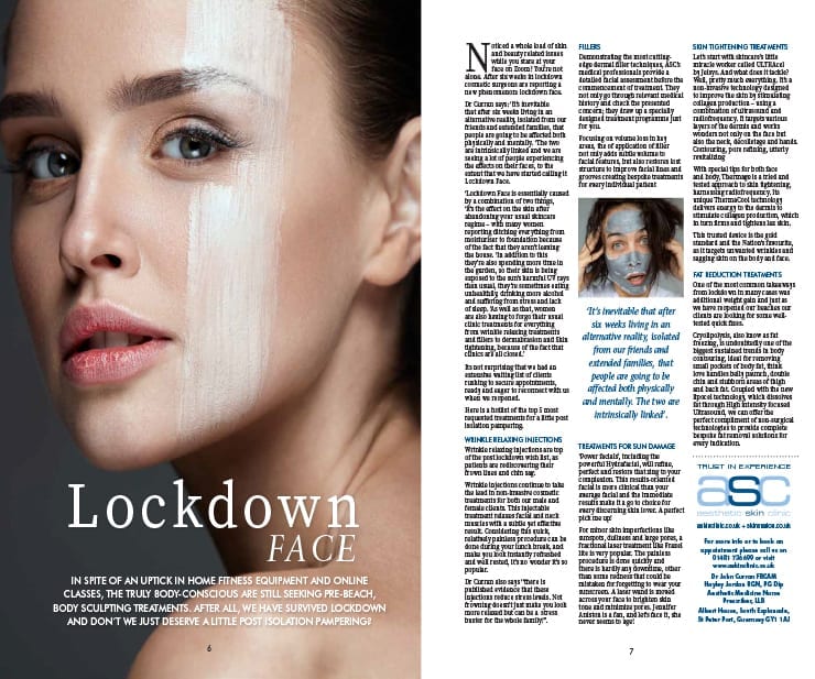 Lock down face - The Aesthetic Skin Clinic